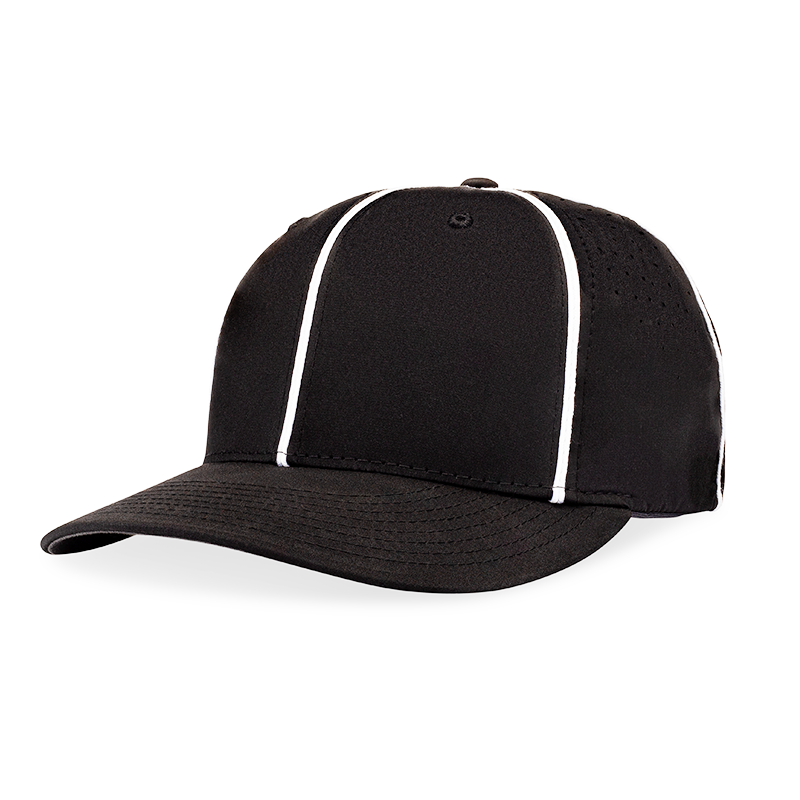 Richardson Ignite Laser Performance Black/White Football Hat ...